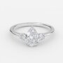 Jemima Pear Three Stone Lab Grown Diamond Engagement Ring