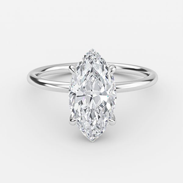 Adriana Marquise Cut Lab Grown Diamond Solitaire Ring