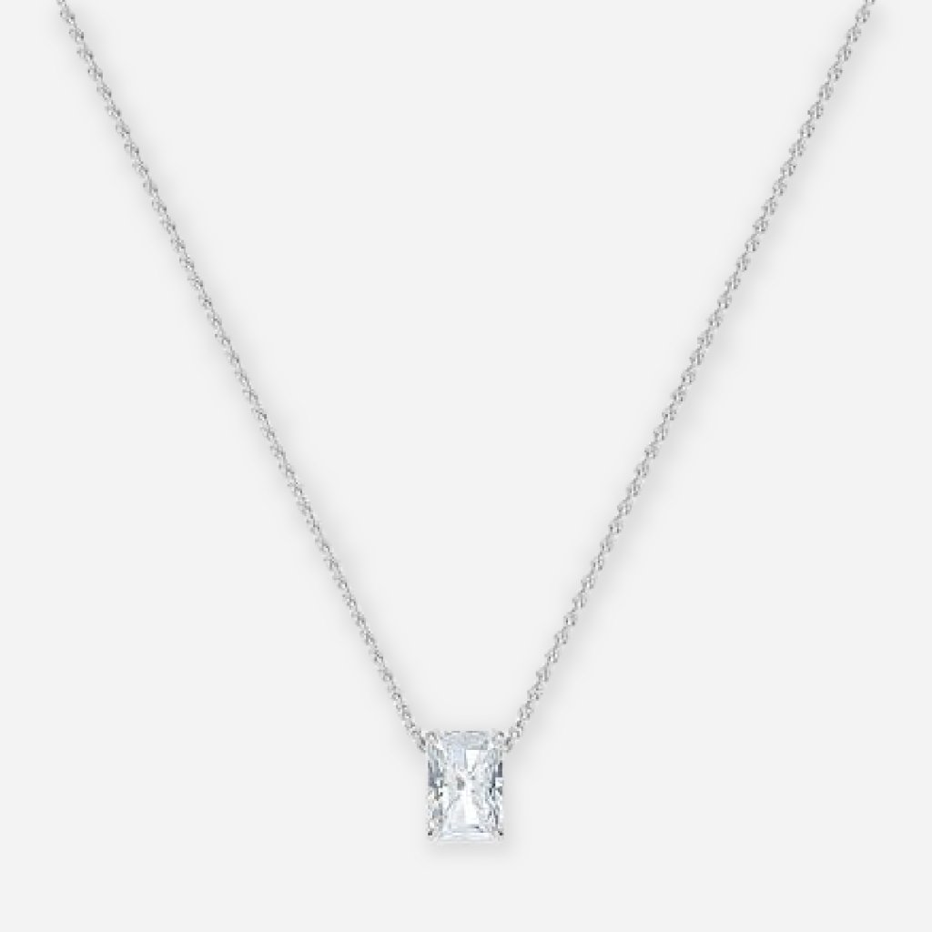 Radiant Lab Diamond Solitaire Pendant