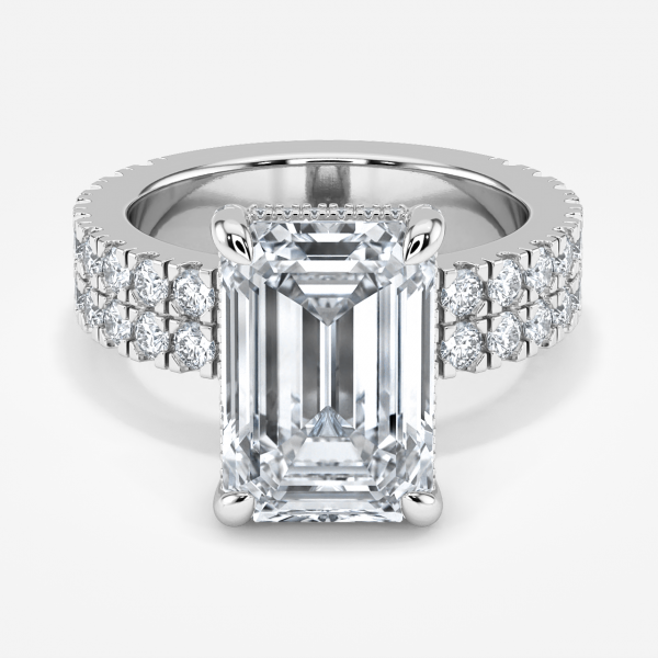 June Round Lab Created Diamond Solitaire Engagement Ring
