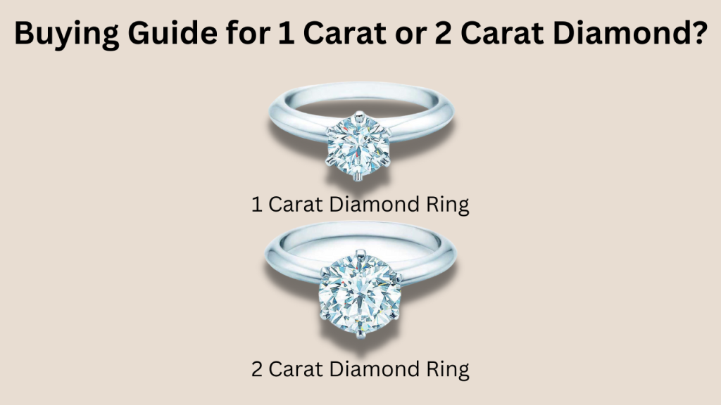 1 or 2 Carat Diamond Ring: Which One Should You Opt For?