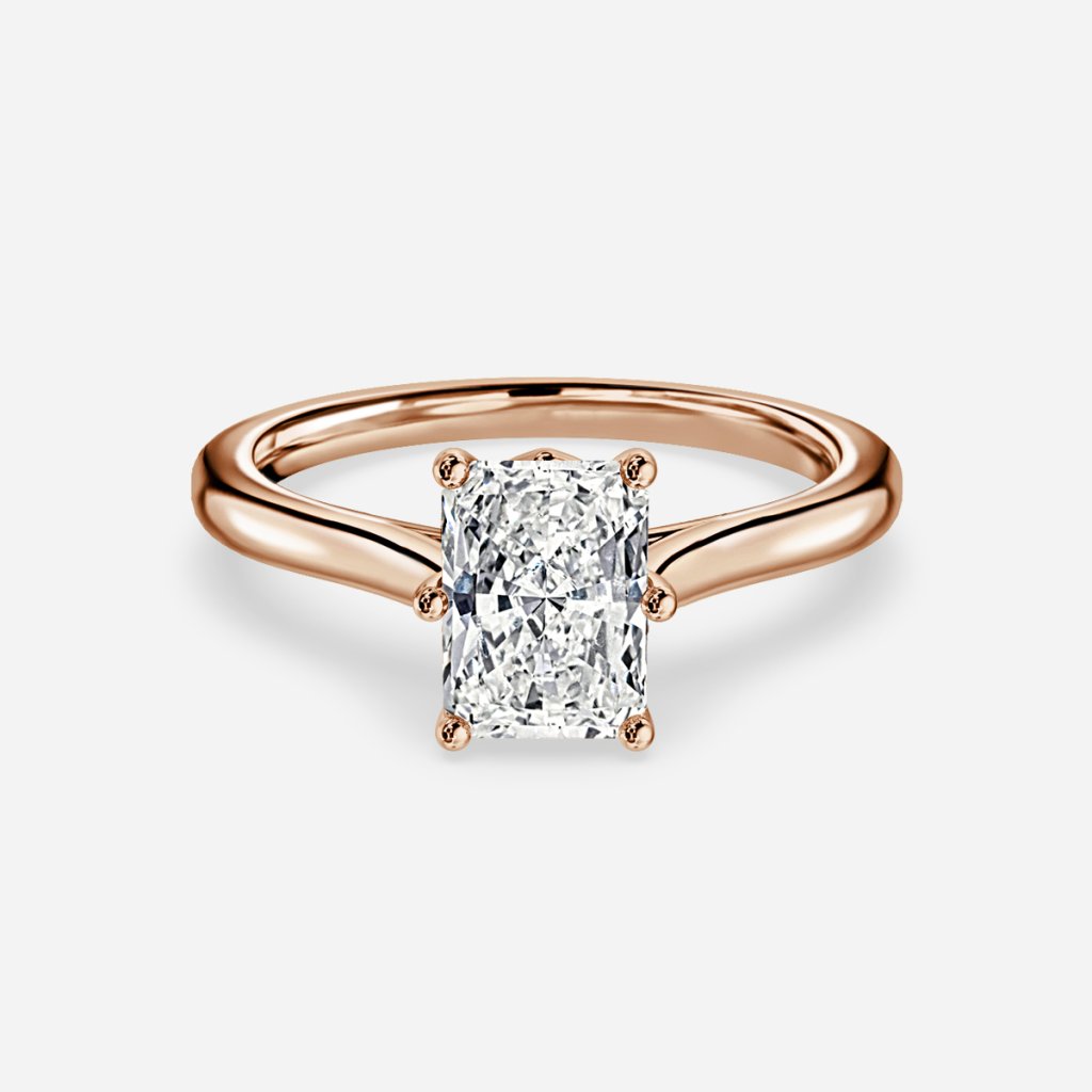 Nimi Radiant Solitaire Lab Grown Diamond Engagement Ring