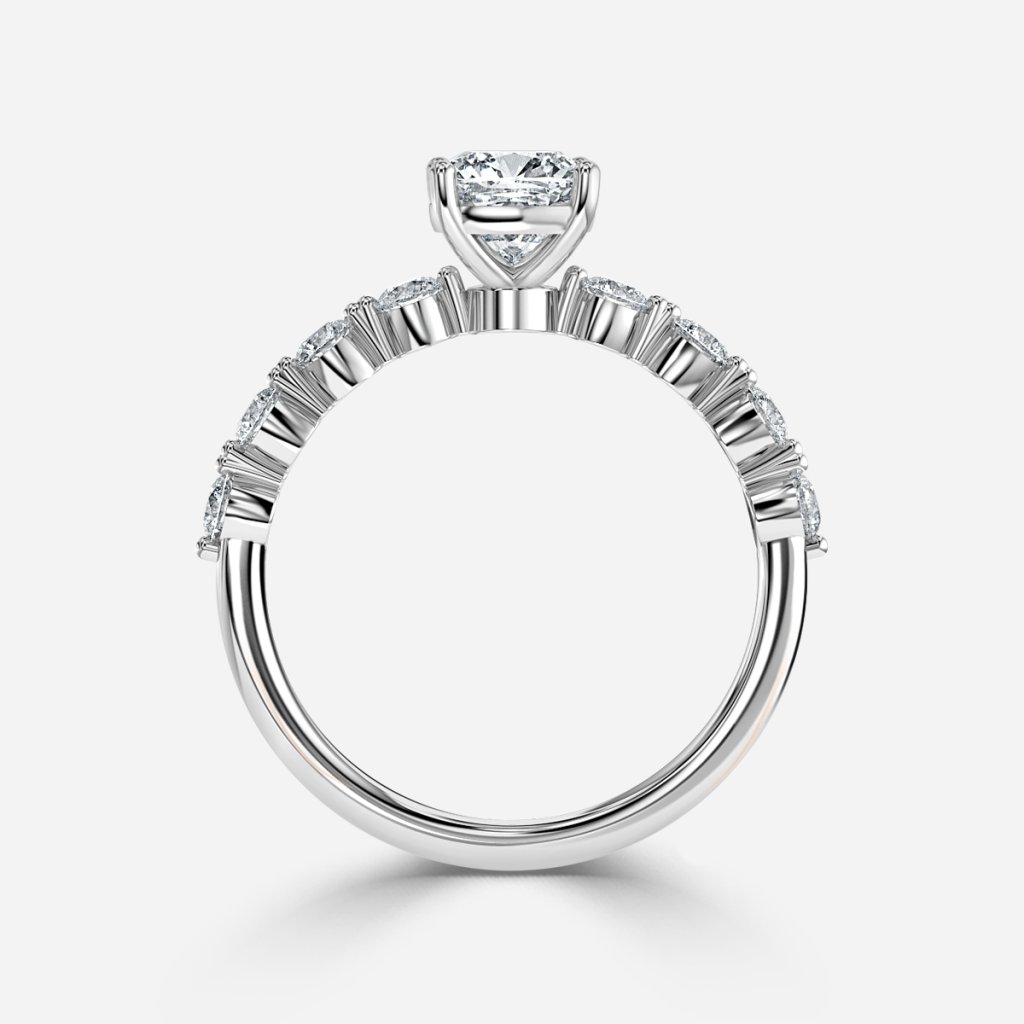 Vivian Cushion Unique Lab Grown Diamond Engagement Ring