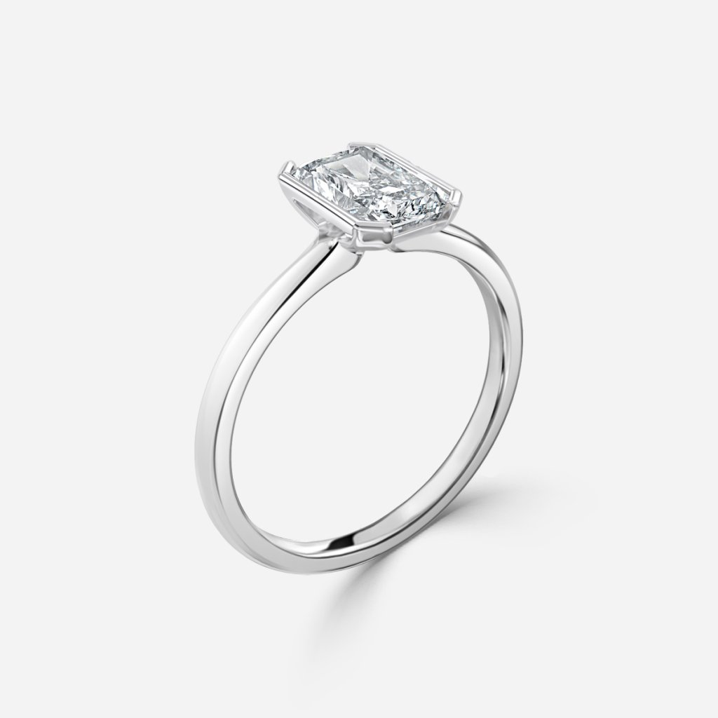 Augusta Radiant Bezel Lab Grown Diamond Engagement Ring