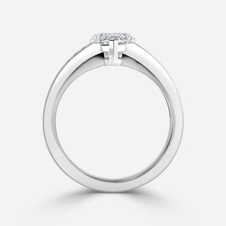 Octavia Heart Lab Created Diamond Unique Engagement Ring